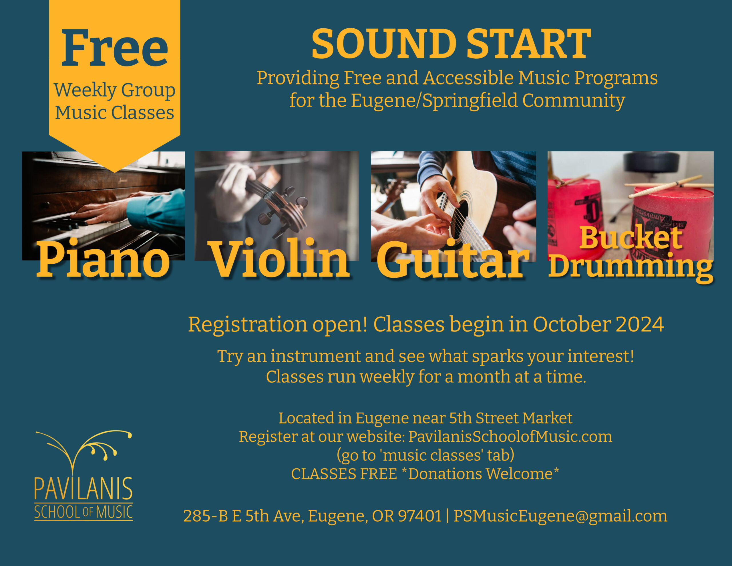New Free Youth Group Music Classes - Pavilanis School of Music